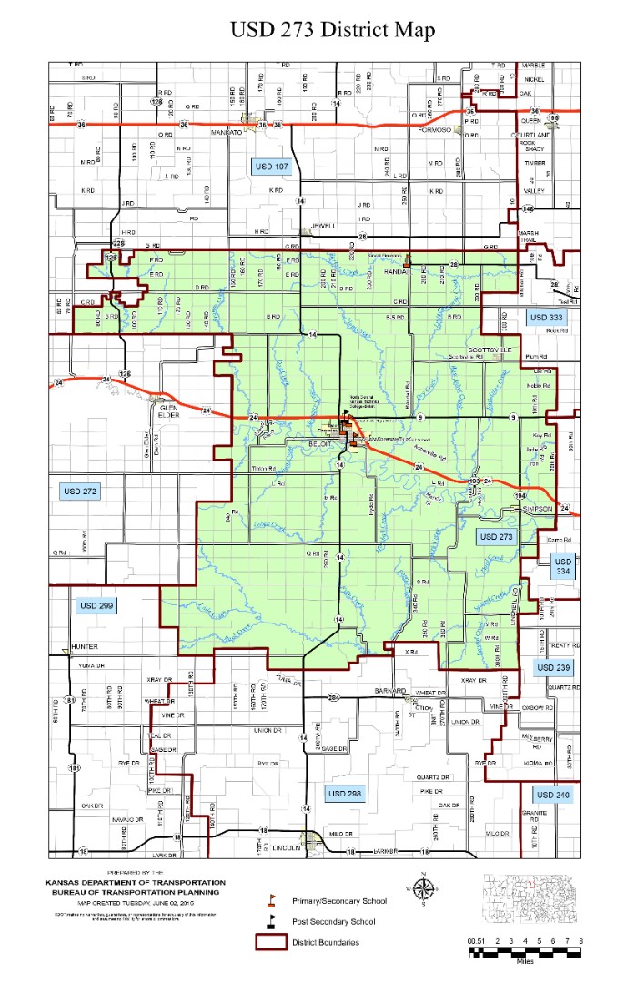 USD 273 Beloit - District Map